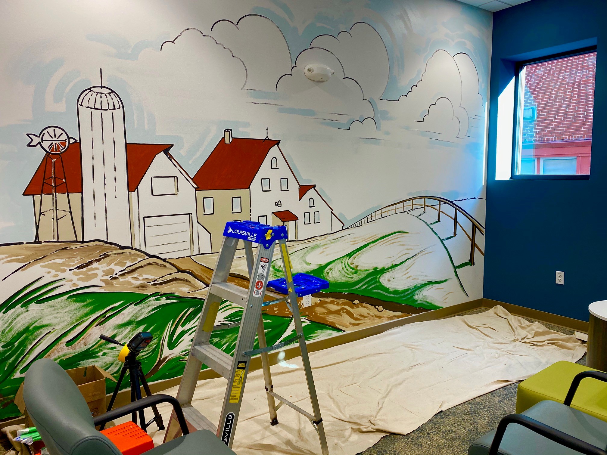New Mural in the KidZone Play Area – Lancaster Cleft Palate Clinic